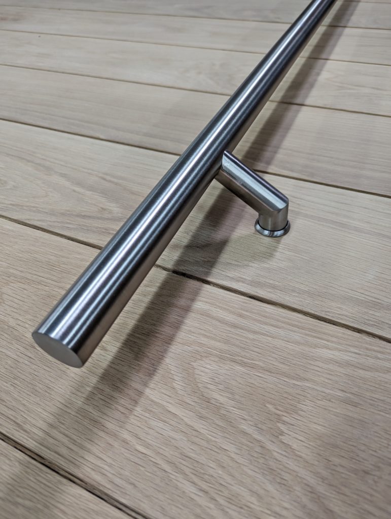 Hardware - Offset Round Bar Door Pull 3303 - Pivot Door Company